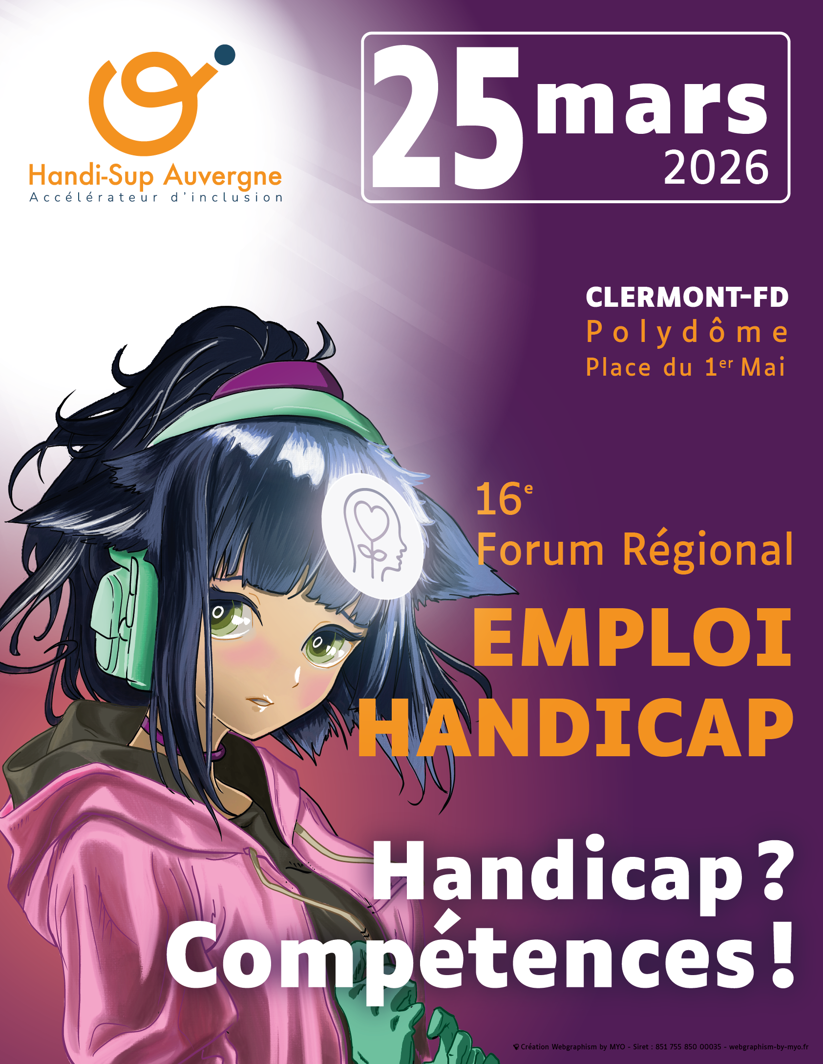 16°Forum Régional Emploi Handicap 2026 - Handi-Sup Auvergne